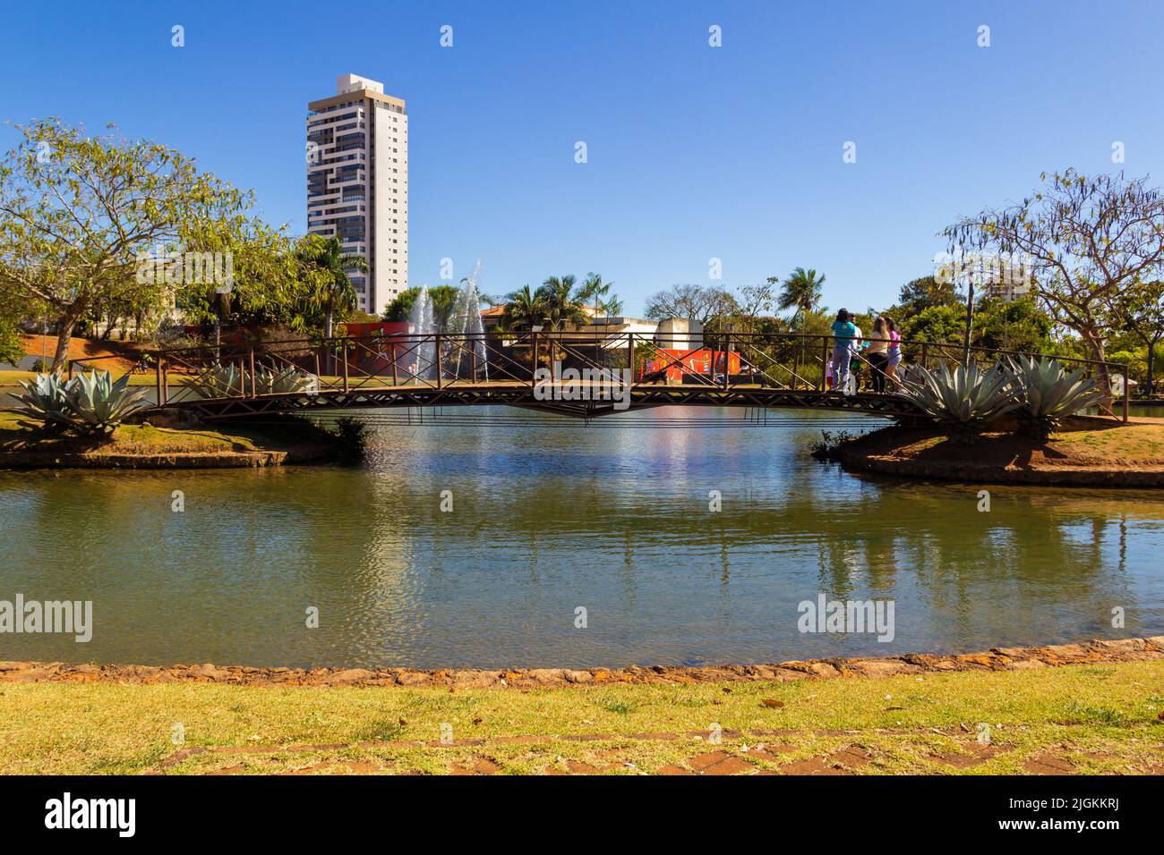 Anápolis, Goiás, Brazil – July 10, 2022: Landscape of one of the views ...
