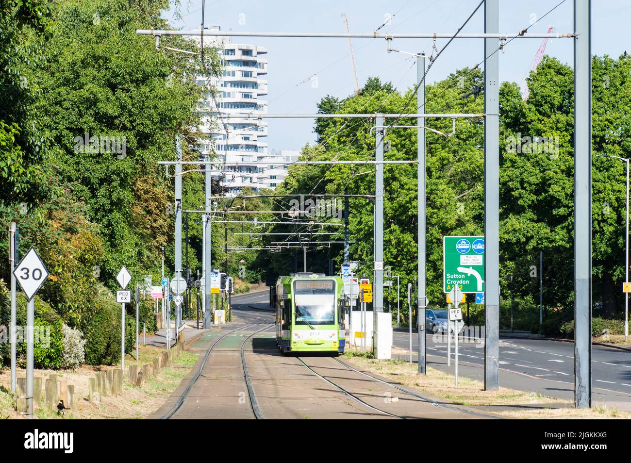 South London Tram network Stock Photo - Alamy