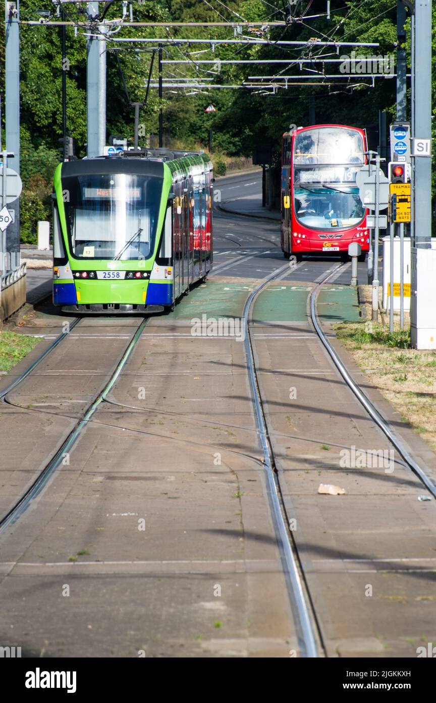 South London Tram network Stock Photo - Alamy