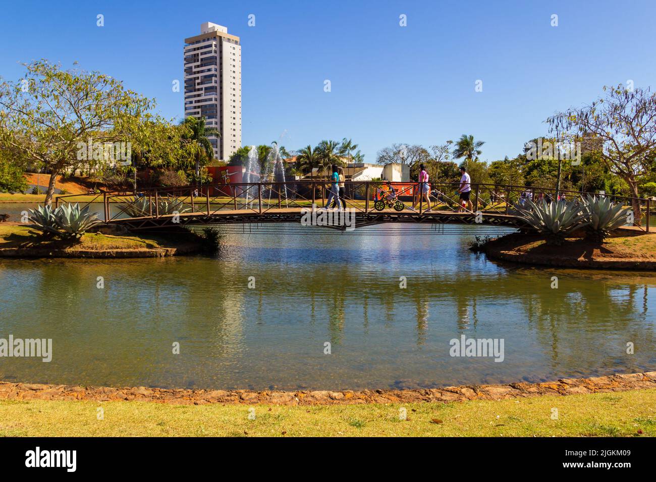 Anápolis, Goiás, Brazil – July 10, 2022: Landscape of one of the views ...
