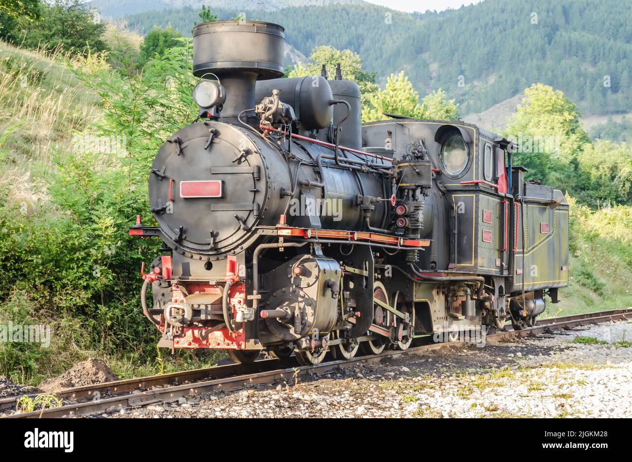 Journey in Sarganska Osmica Shargan eight - Serbia. Old small steam ...