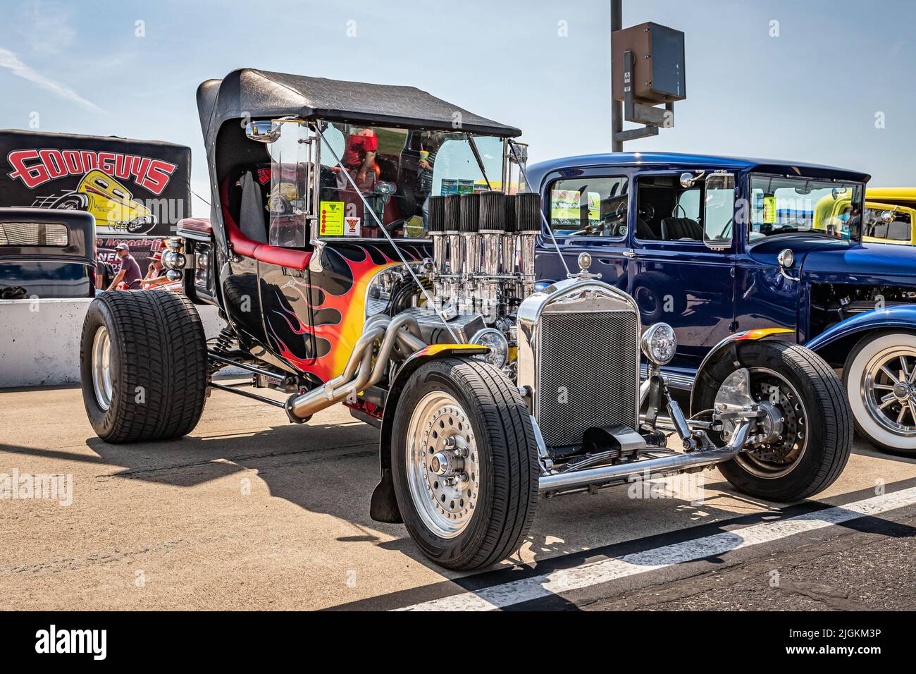 Lebanon, TN - May 14, 2022: Low perspective front corner view of a 1923 ...