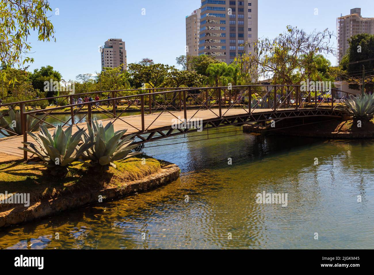 Anápolis, Goiás, Brazil – July 10, 2022: Landscape of one of the views ...