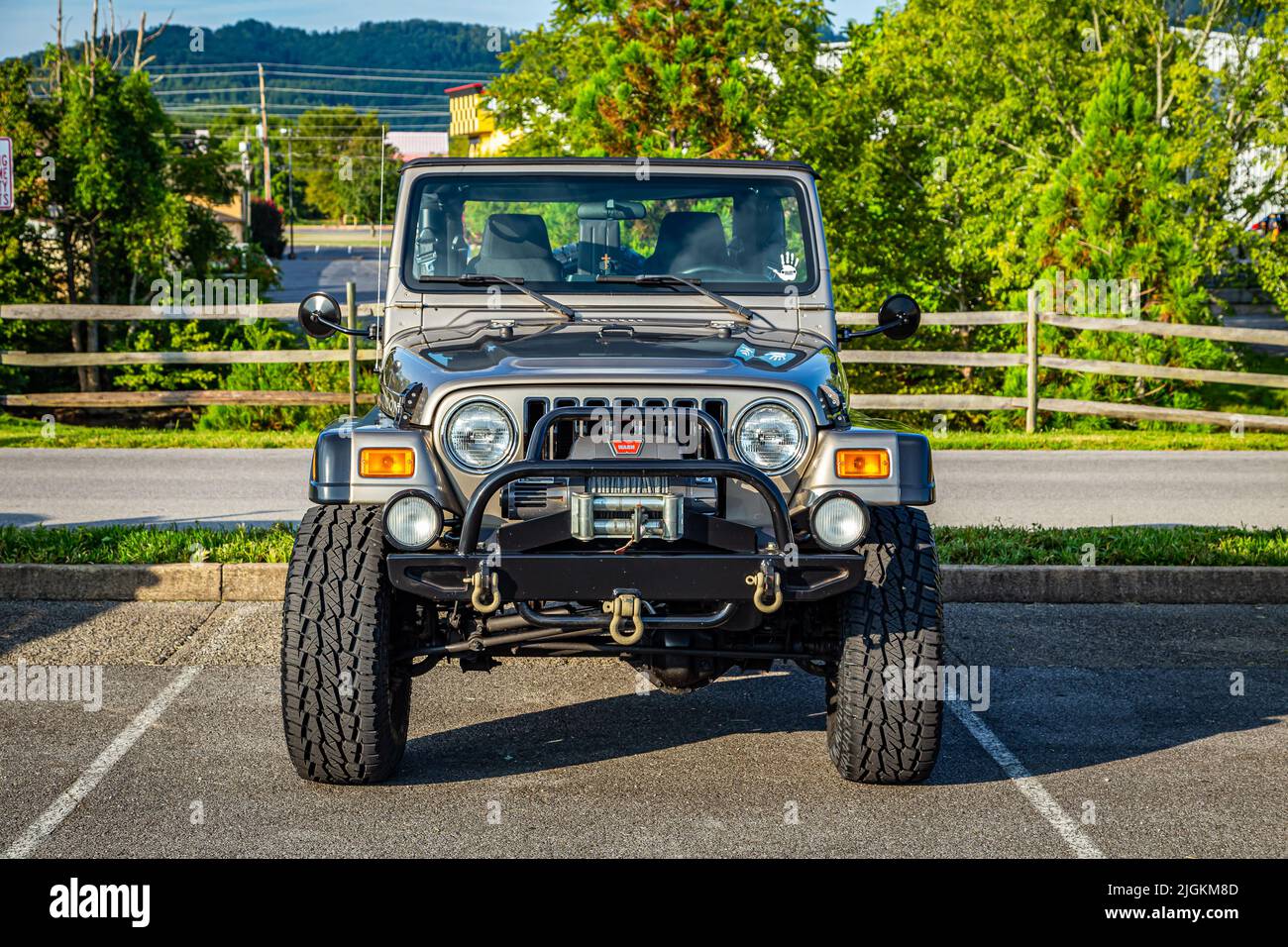 Pigeon Forge, TN - August 25, 2017: Modified Off Road Jeep Wrangler TJ ...