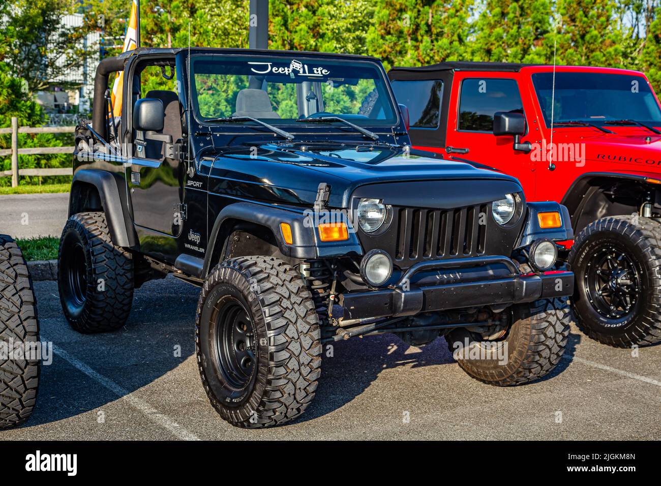 Pigeon Forge, TN - August 25, 2017: Modified Off Road Jeep Wrangler TJ ...