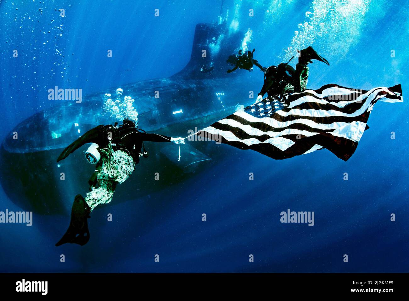 At Sea. 1st July, 2022. Military members from Naval Special Warfare ...