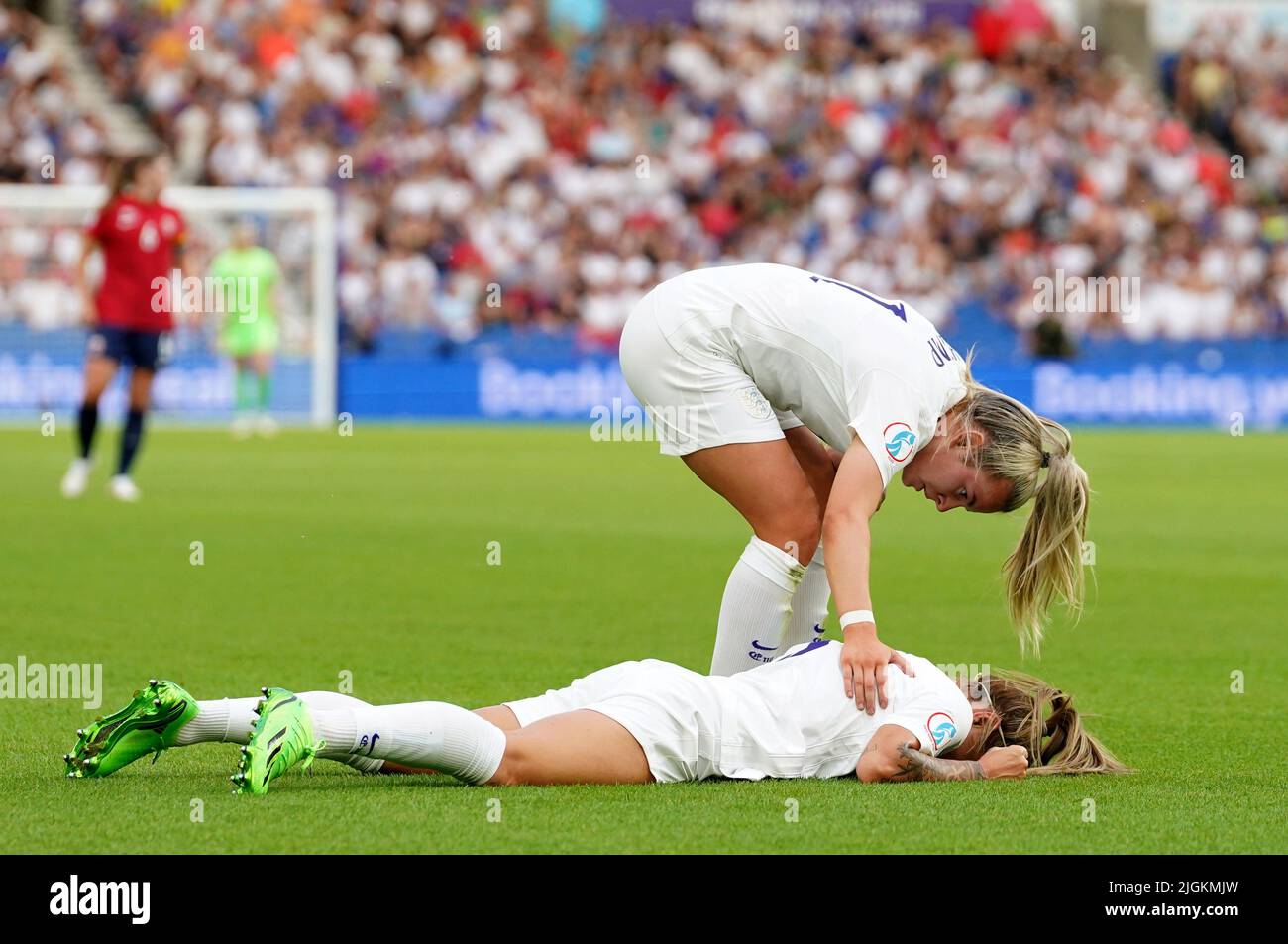 England’s Rachel Daly appeared injured during the UEFA Women's Euro ...