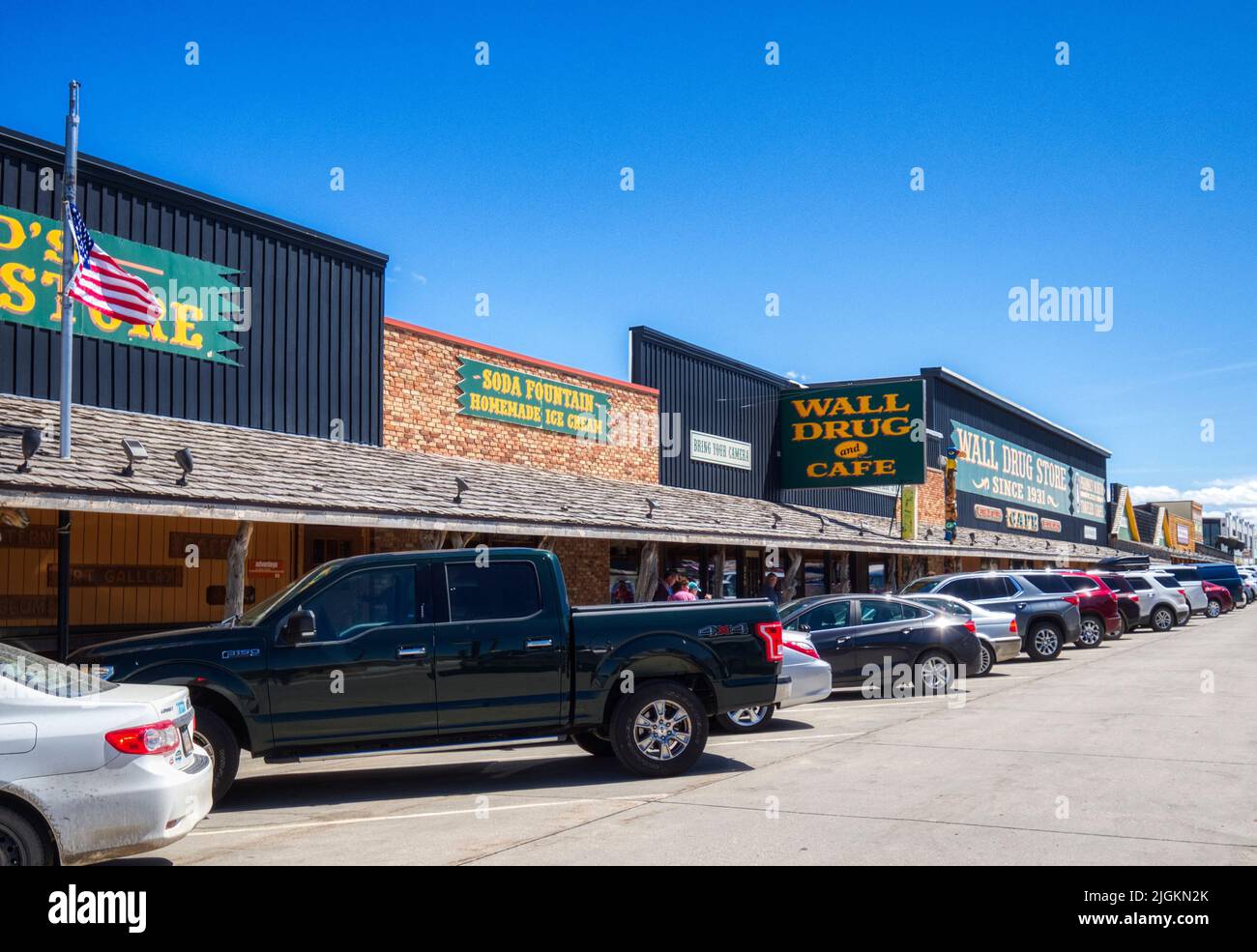 Exterior of Wall Drug Store in Wall South Dakota USA Stock Photo - Alamy