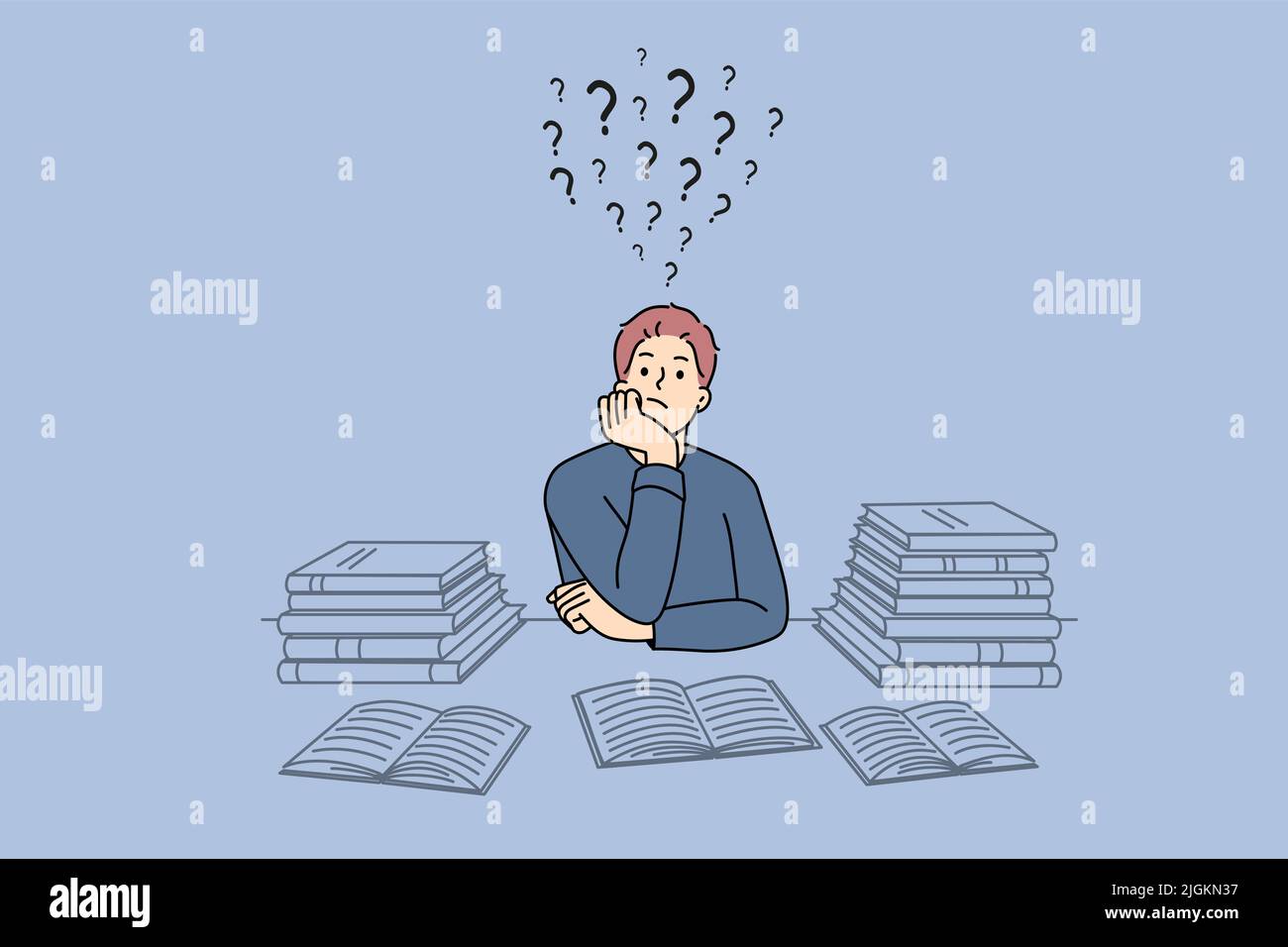 Distracted student Stock Vector Images - Alamy