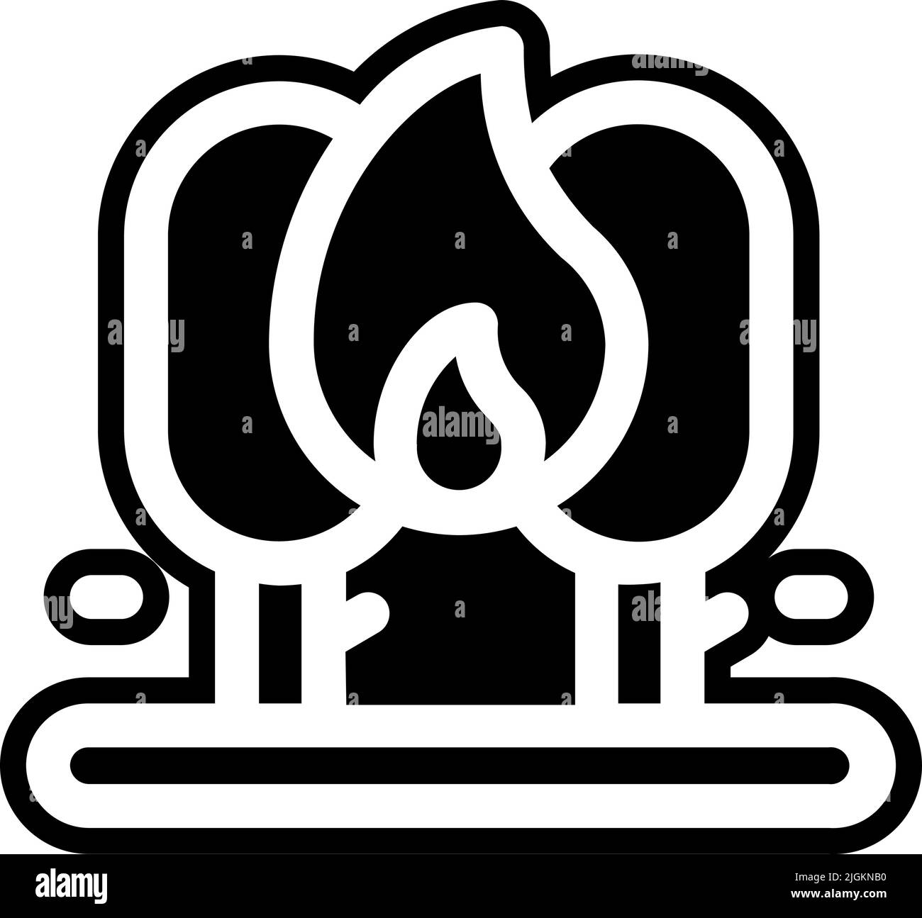 Forest fire tree line Black and White Stock Photos & Images - Alamy