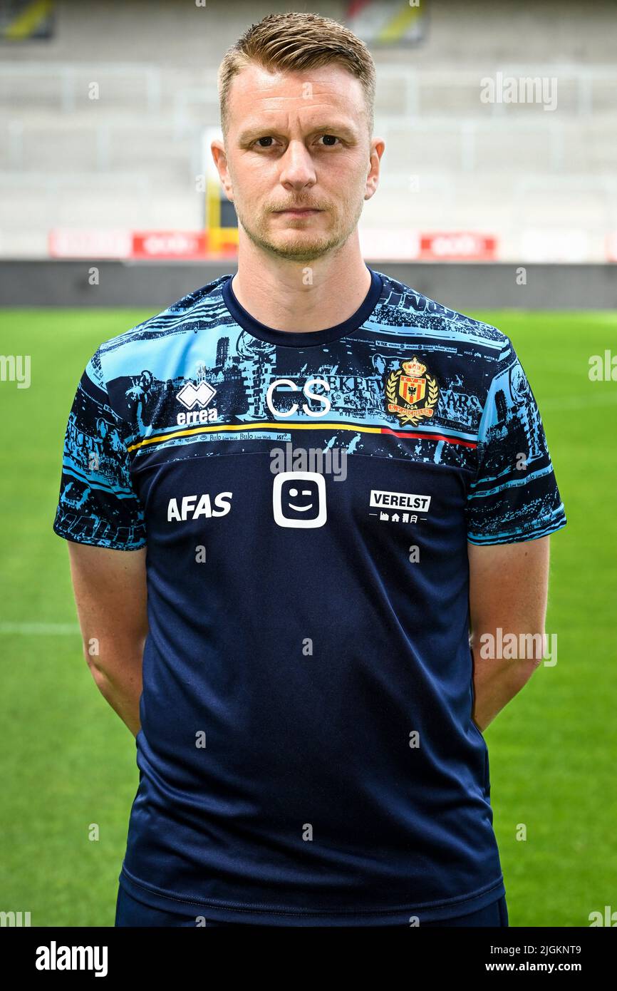 Mechelen's caretaker Christophe Sintebin poses for the photographer, at ...