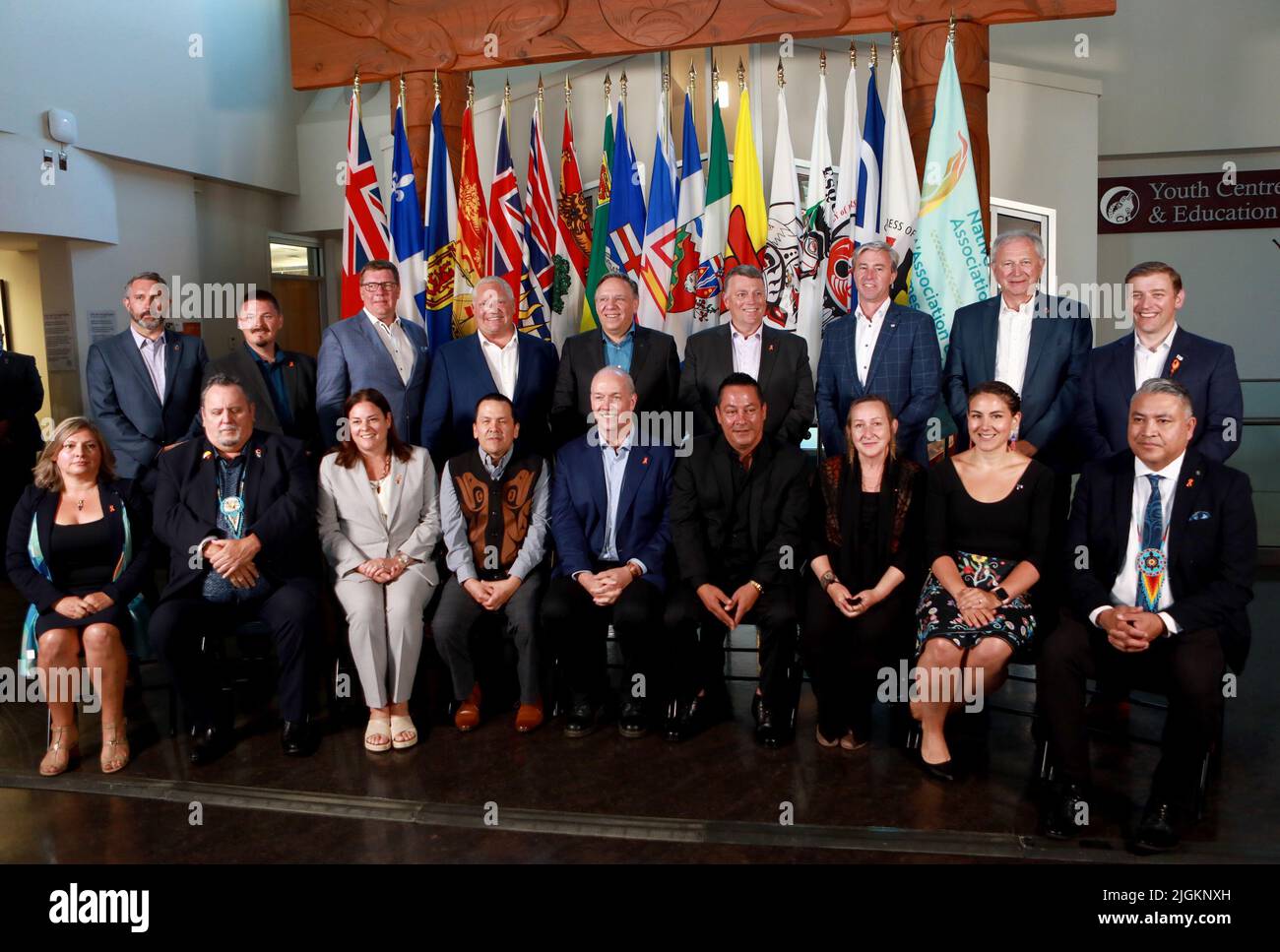 Premiers (back row L-R), Sandy Silver (Yukon), P.J. Akeeagok, (Nunavut ...