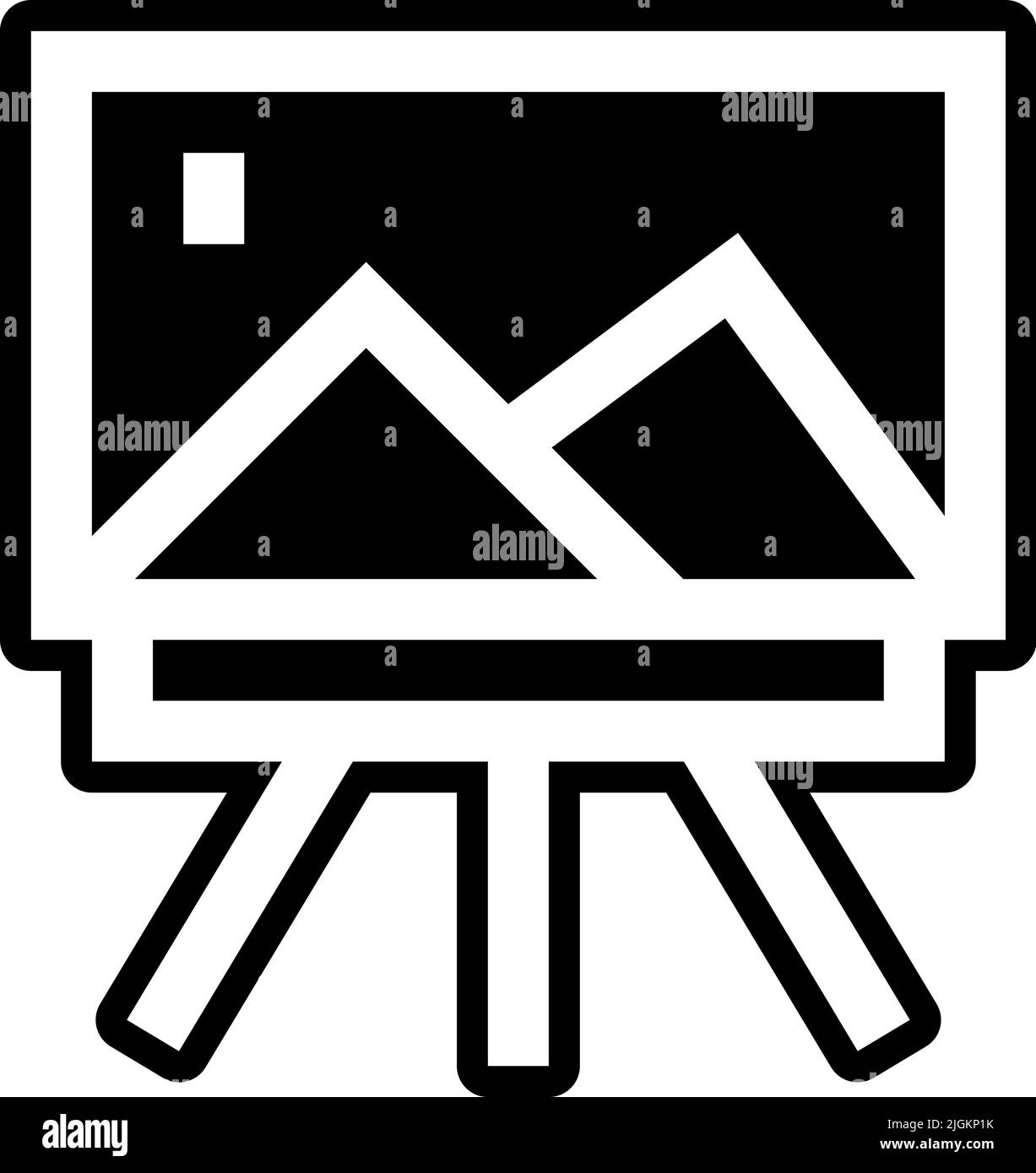 easel icon Stock Vector Image & Art - Alamy