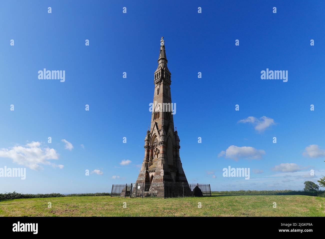 Sir Tatton Sykes Monument built in 1865 at Sledmere in the East Ridings ...