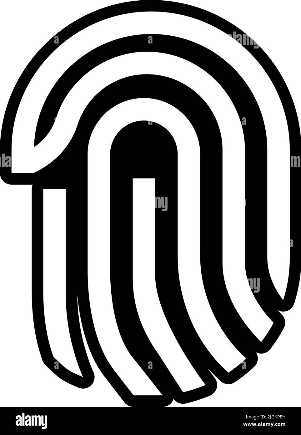 fingerprint icon Stock Vector Image & Art - Alamy