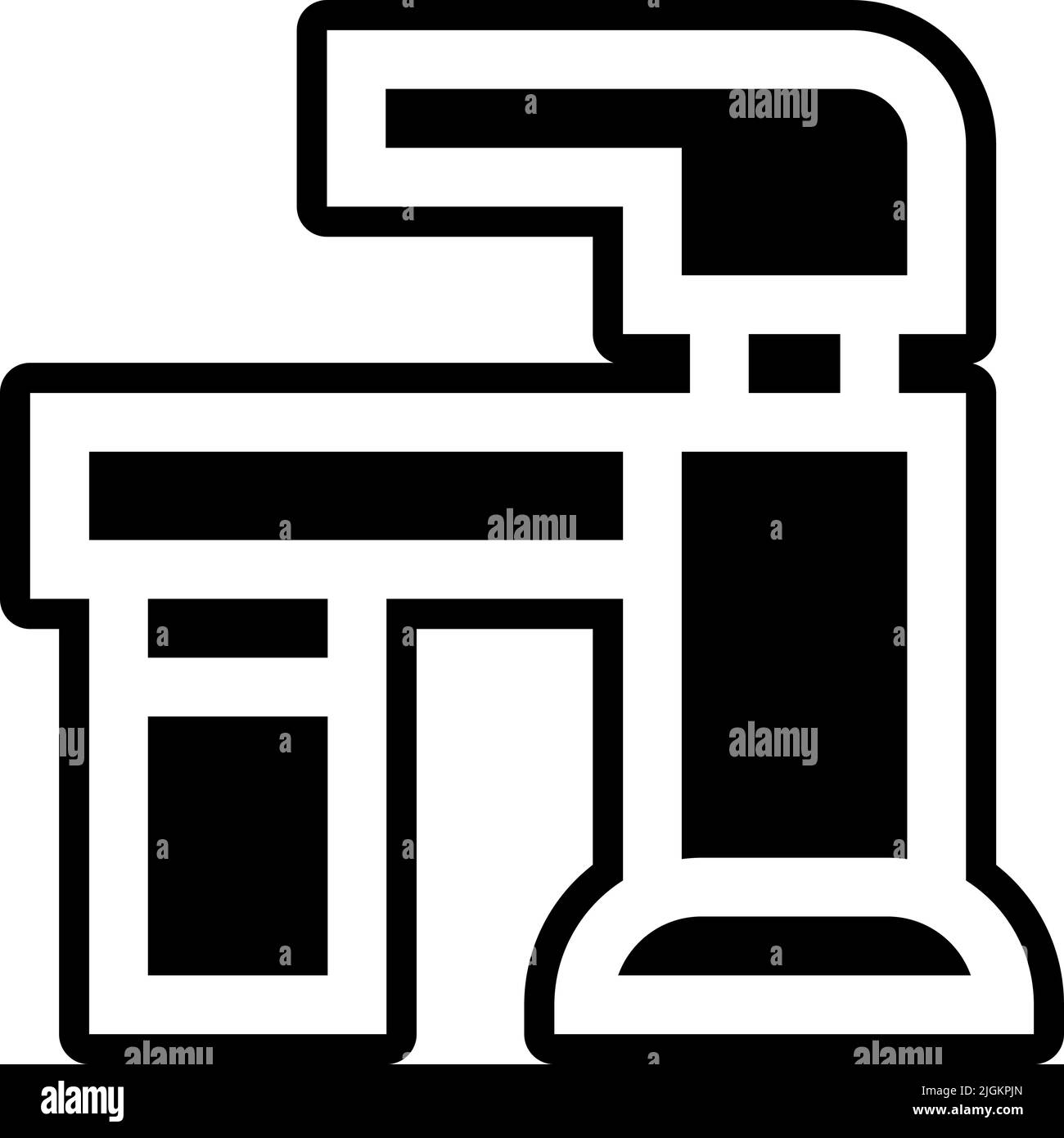 Drop faucet simple line Black and White Stock Photos & Images - Alamy