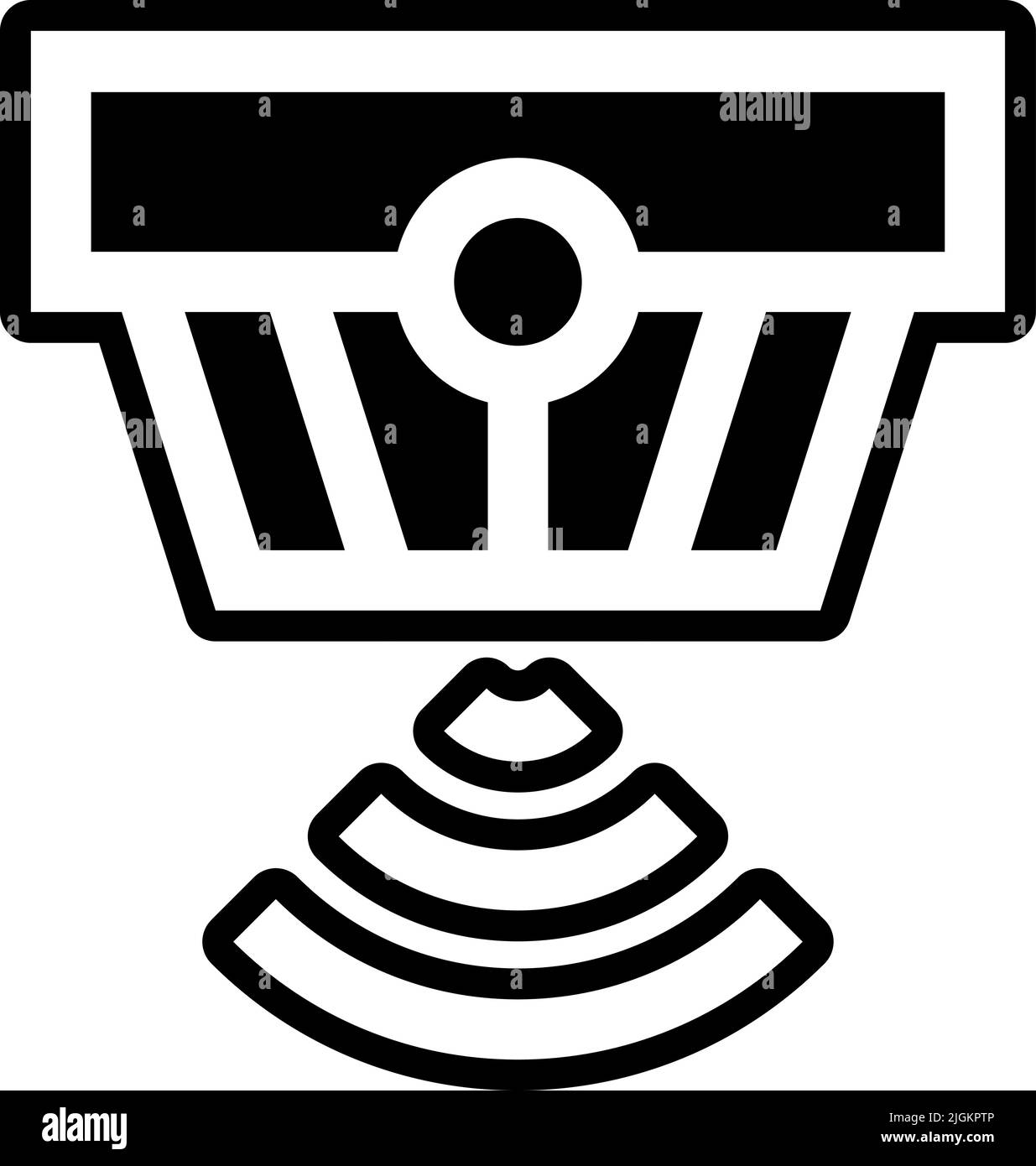 Ceiling design smoke detector Stock Vector Images - Alamy