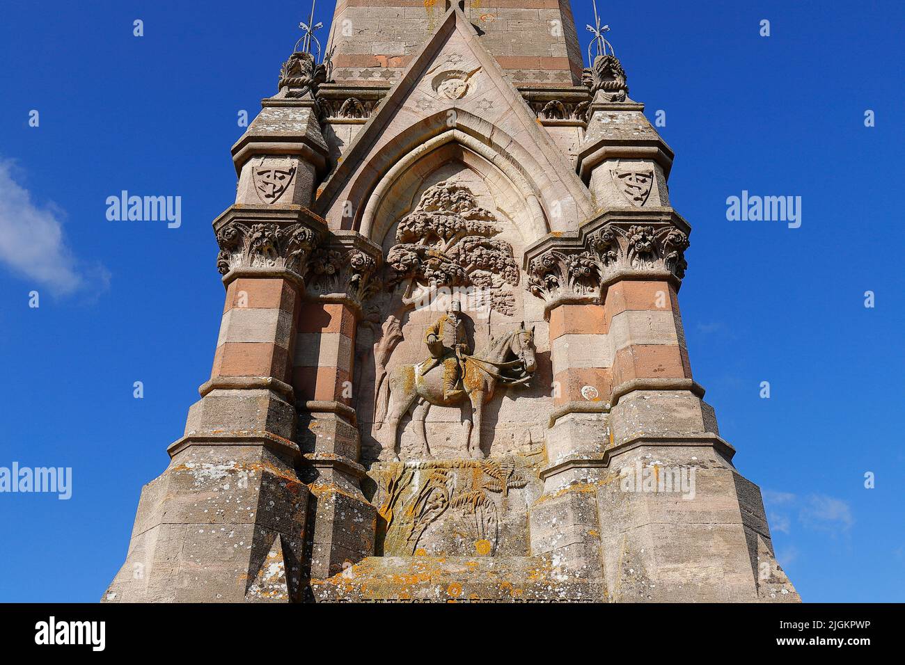 Sir Tatton Sykes Monument built in 1865 at Sledmere in the East Ridings ...