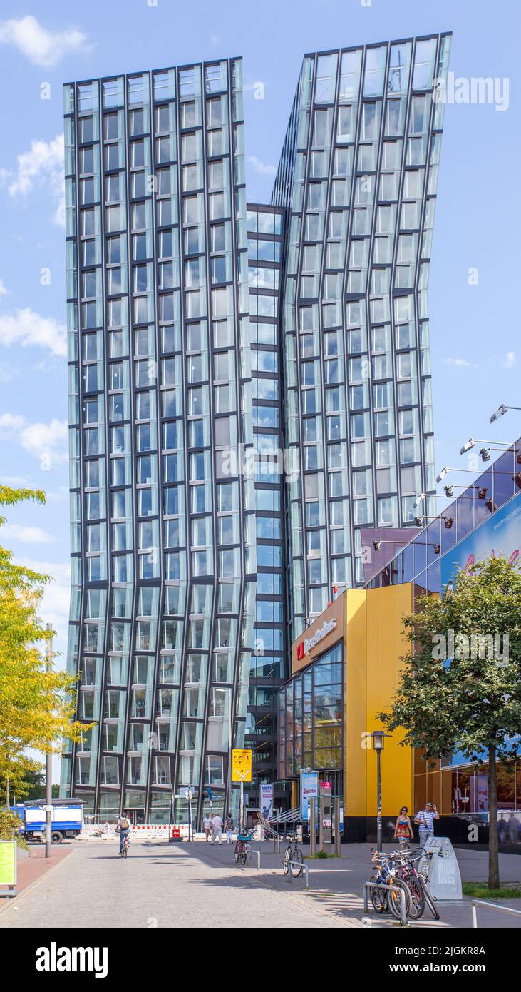 Hamburg, Germany - August 19, 2012: The Dancing Towers at Reeperbahn in ...