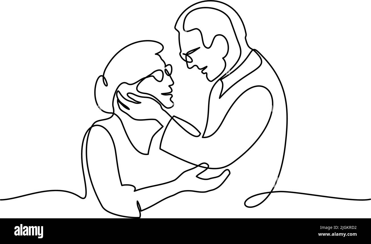 Romantic Elderly Couple Old Grandfather And Grandmother Continuous