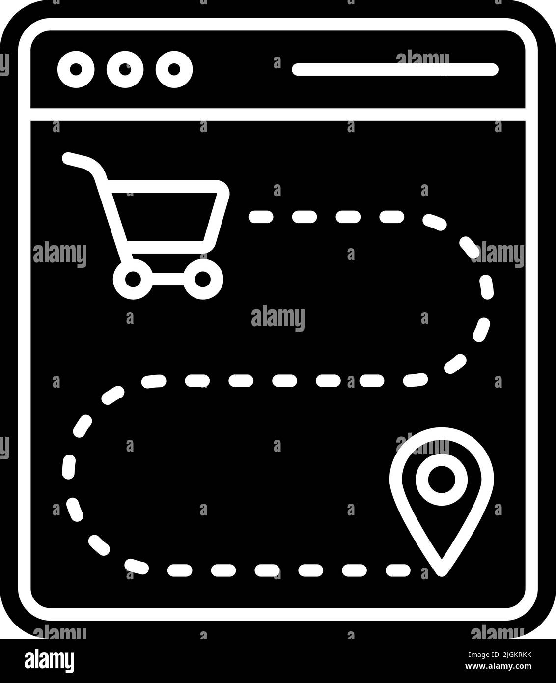 Tracking order icon outline hi-res stock photography and images - Alamy