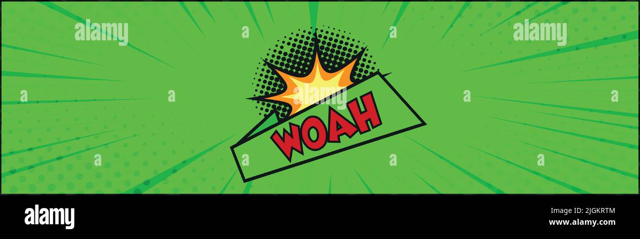 Comic lettering WOAH on white background - Vector illustration Stock ...