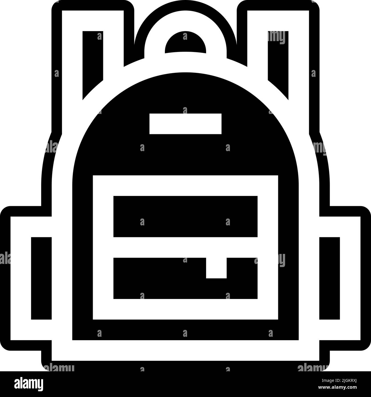 Cartoon backpack Black and White Stock Photos & Images - Alamy
