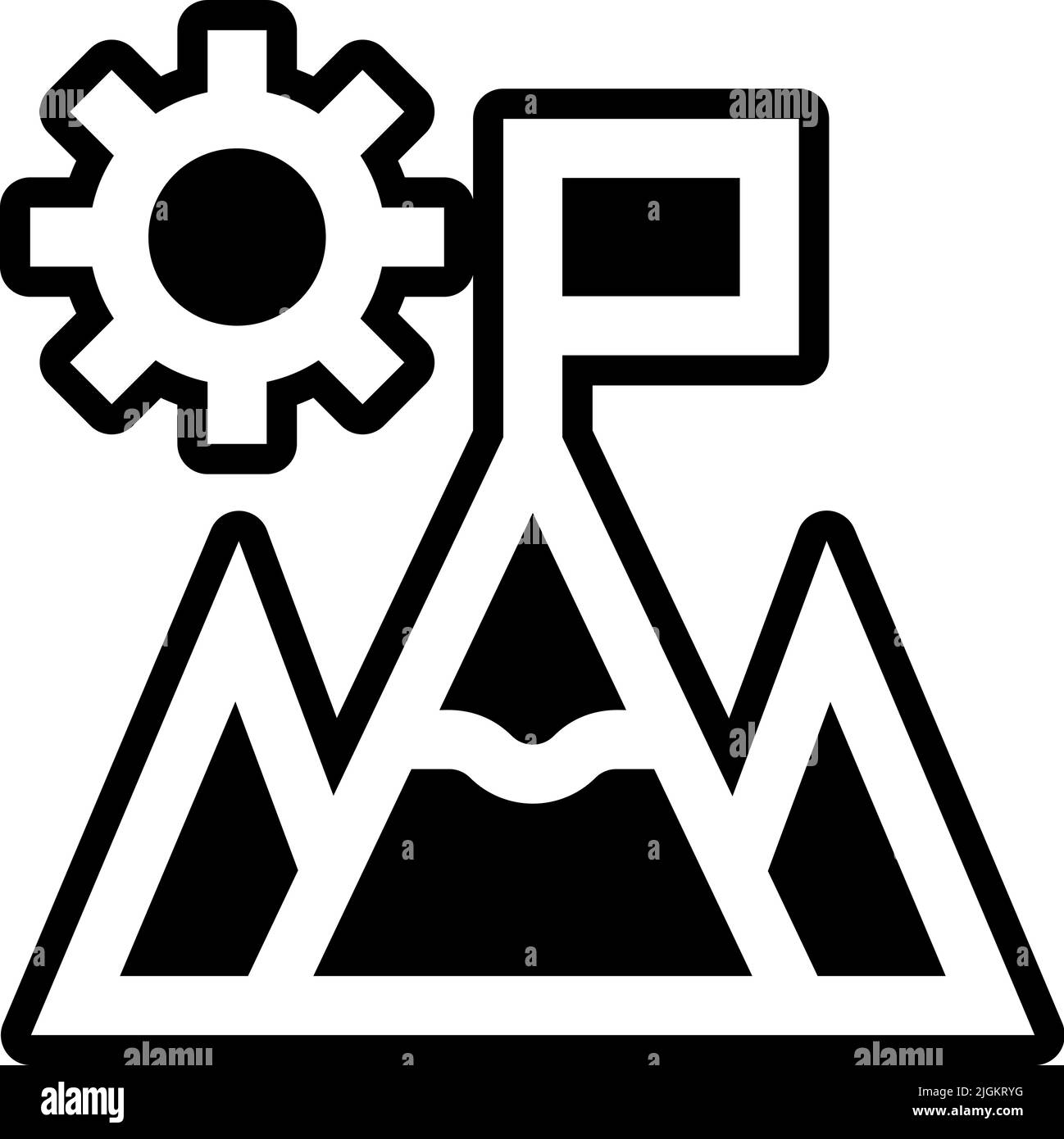 mountain icon Stock Vector Image & Art - Alamy