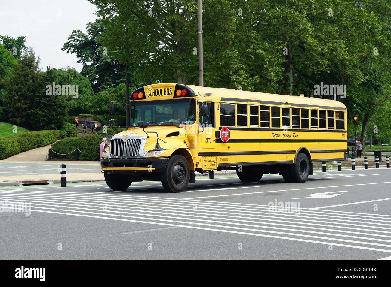 school bus, Philadelphia, Pennsylvania, USA, North America Stock Photo ...