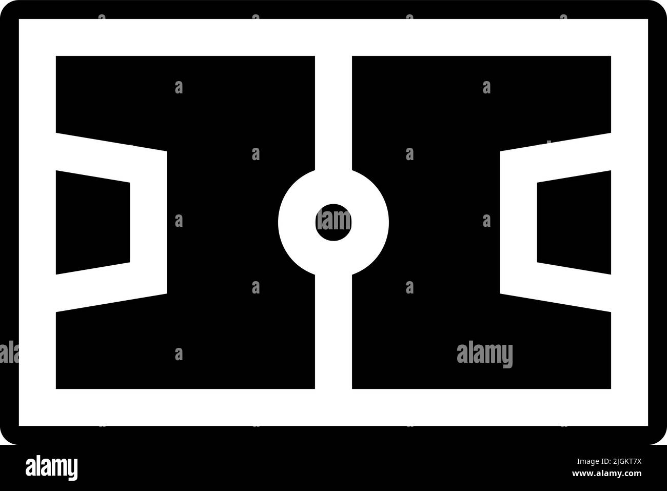 soccer field icon Stock Vector Image & Art - Alamy