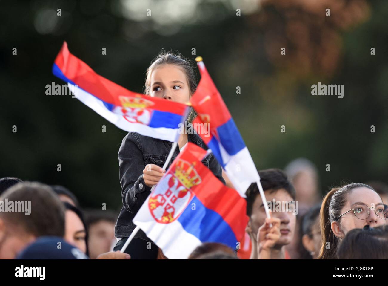 Djokovic serbia flag hi-res stock photography and images - Alamy