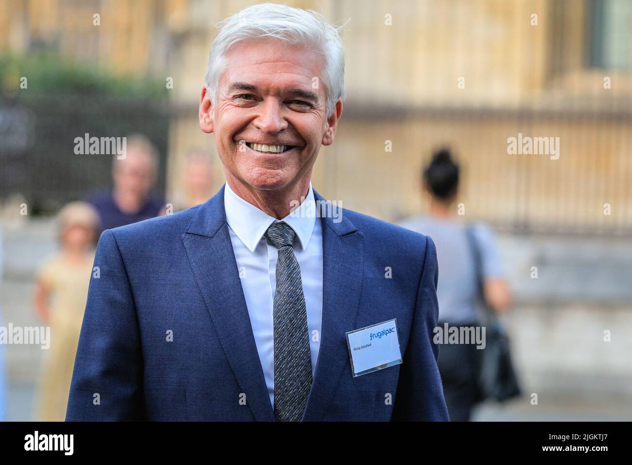 London, UK. 11th July, 2022. Phillip Schofield, TV presenter, smiles in ...