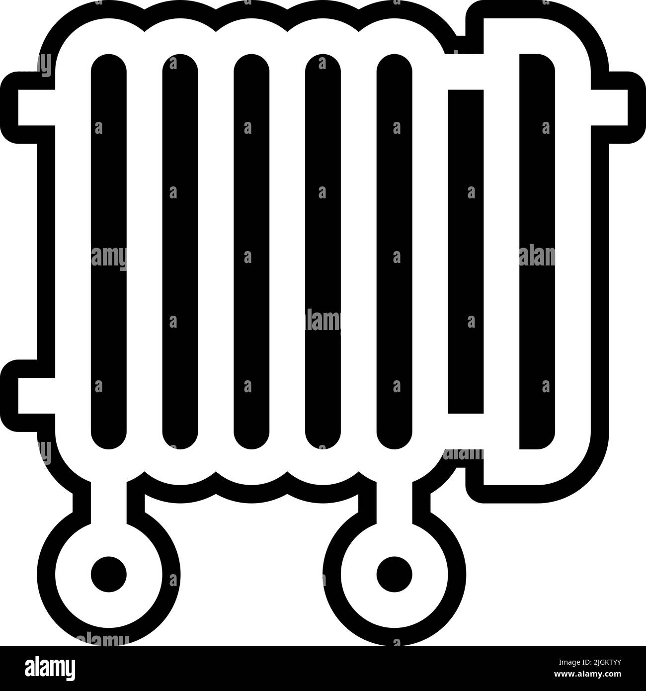 Oil radiator icon simple Stock Vector Images - Alamy