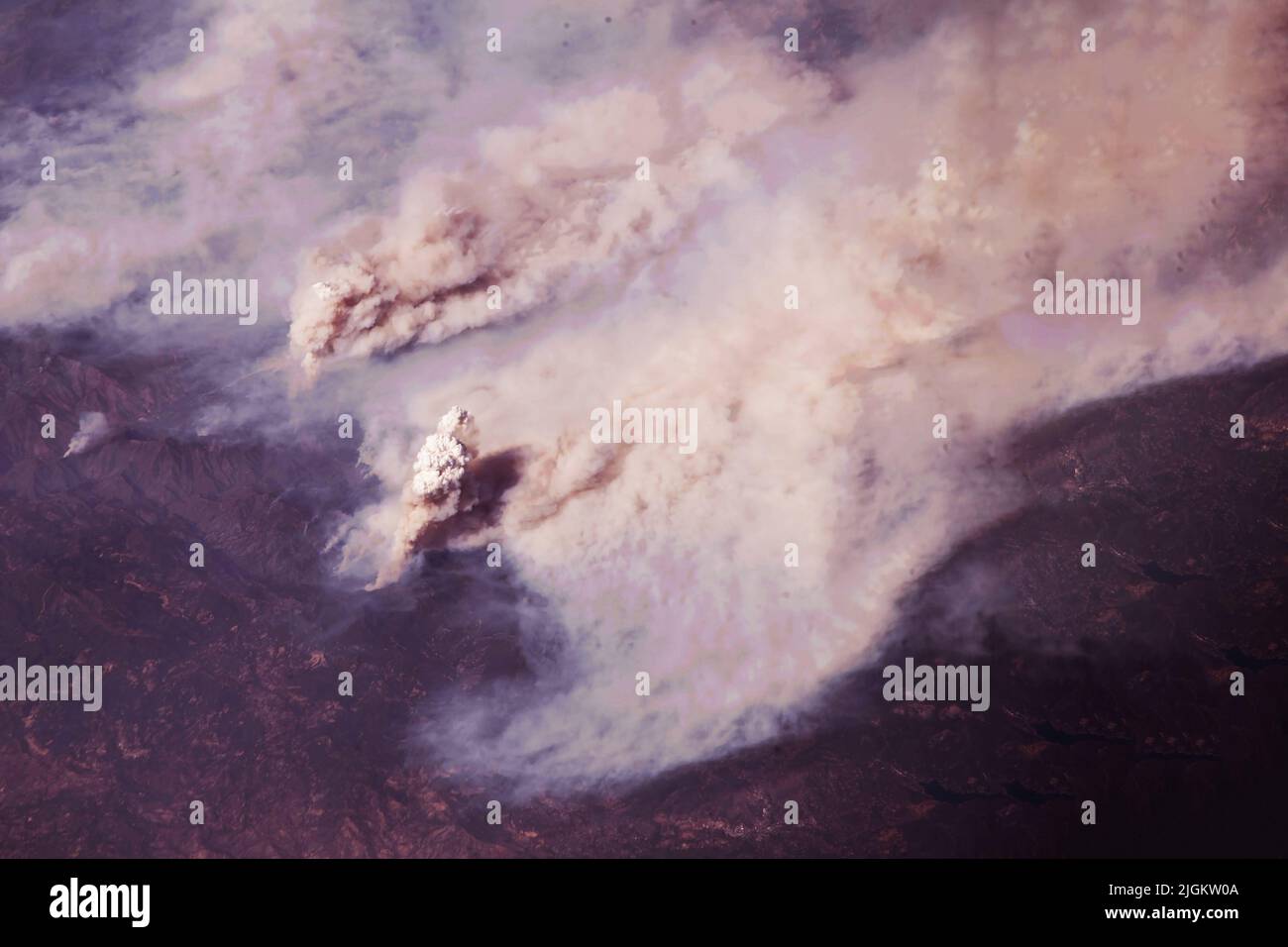 Fires, flattering fires from space. Elements of this image furnished by ...