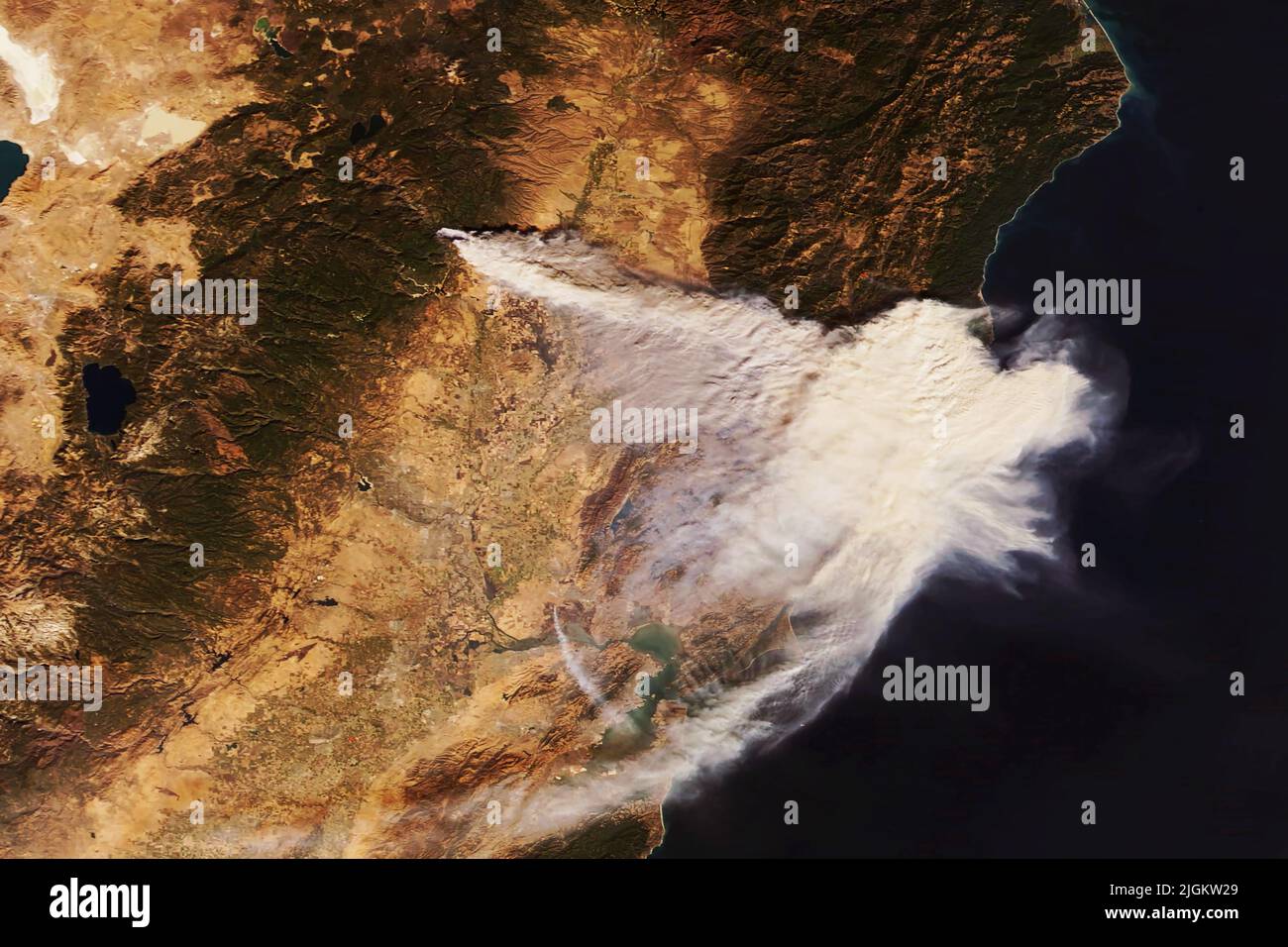 California fires map hi-res stock photography and images - Alamy