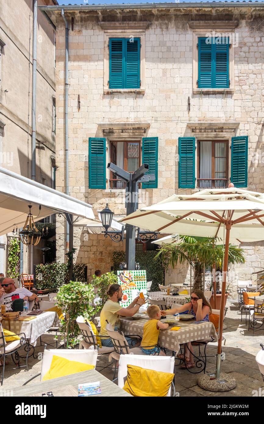 Family in Cesare Old Town Restaurant, Stari Grad, Old Town, Kotor ...