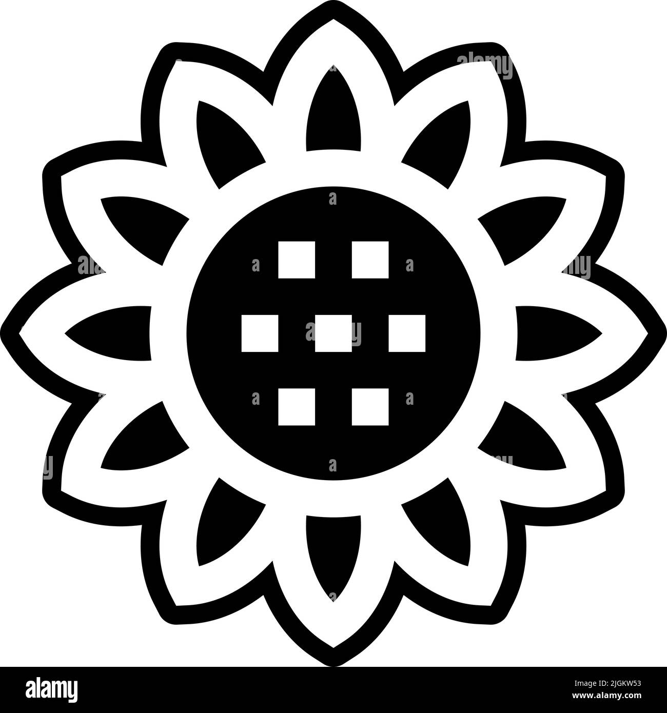 sunflower icon Stock Vector Image & Art - Alamy