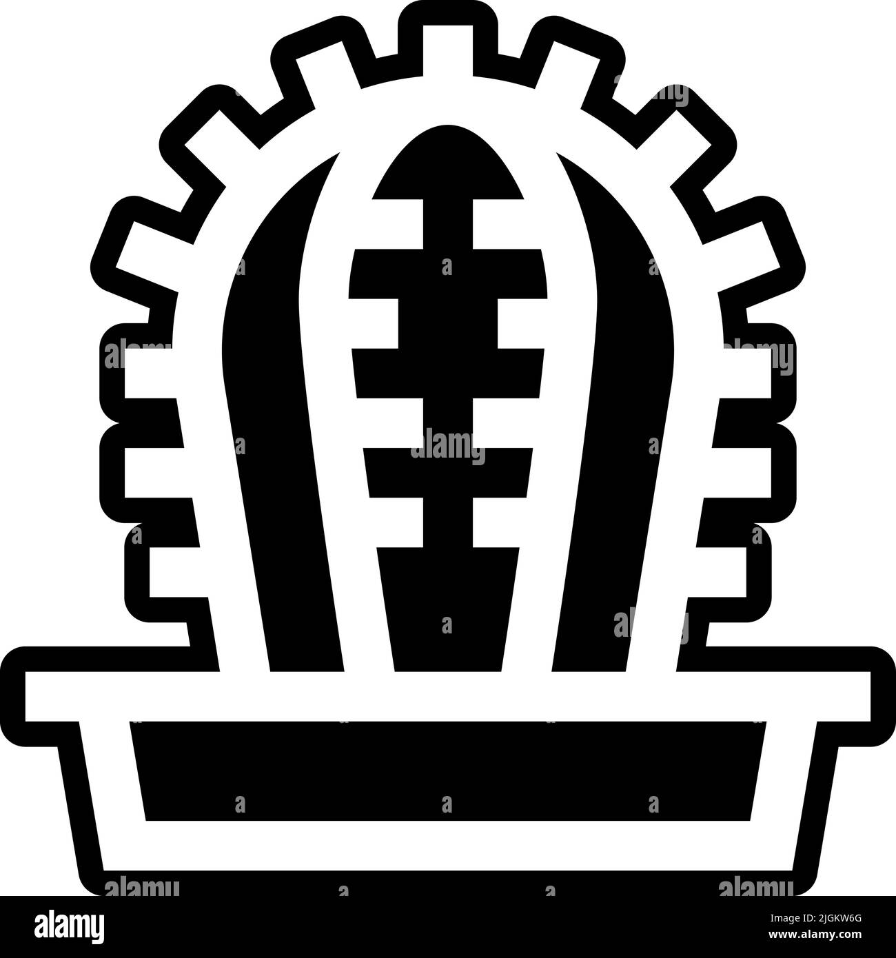 Cactus house plant Black and White Stock Photos & Images - Alamy