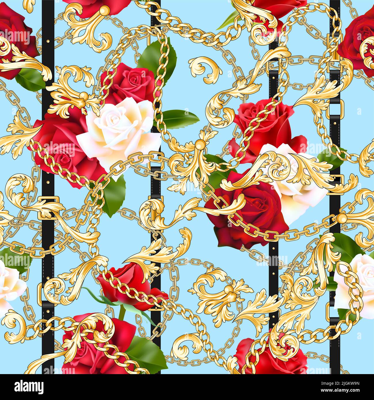 Golden belts Stock Vector Images - Alamy