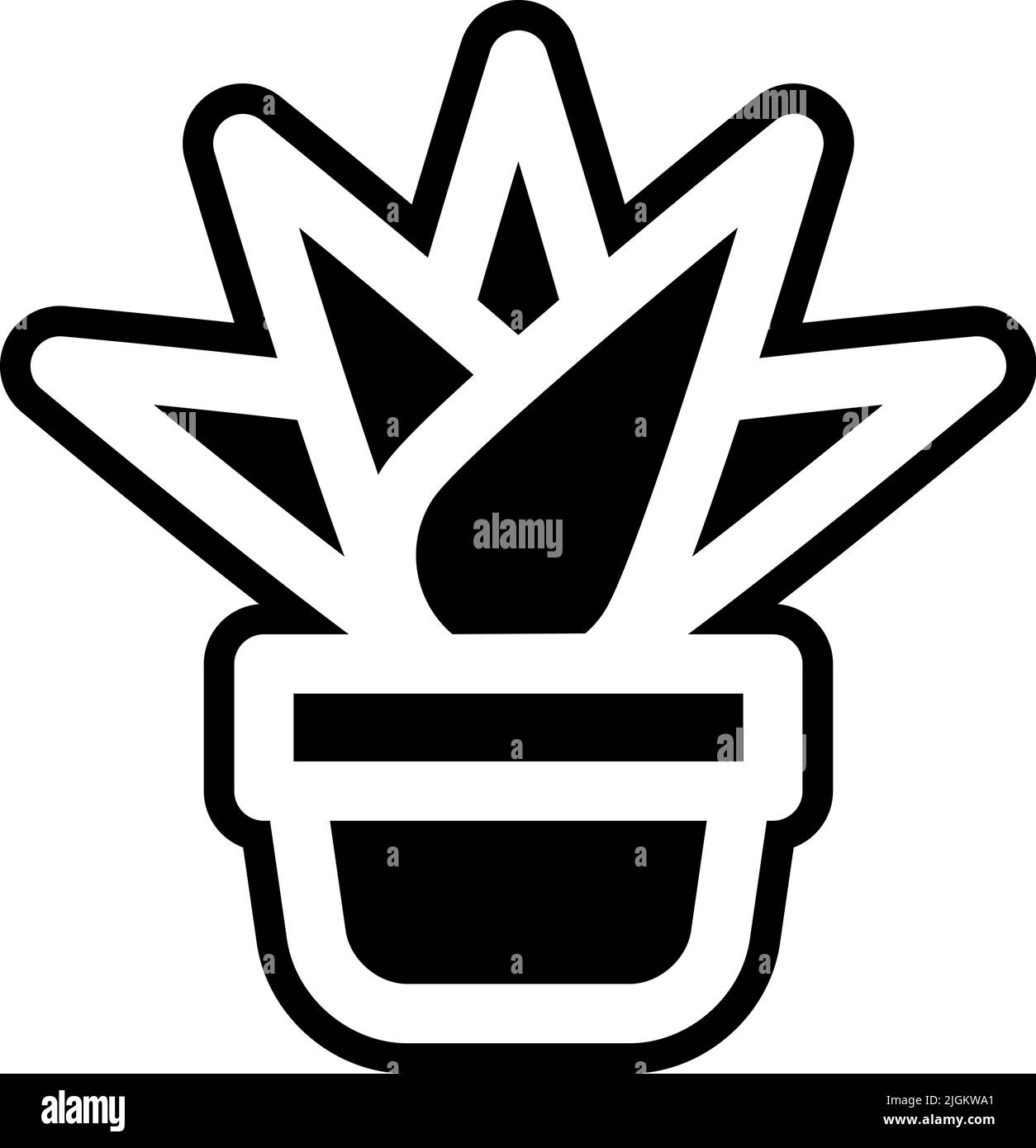 Aloe icon set outline Stock Vector Images - Alamy