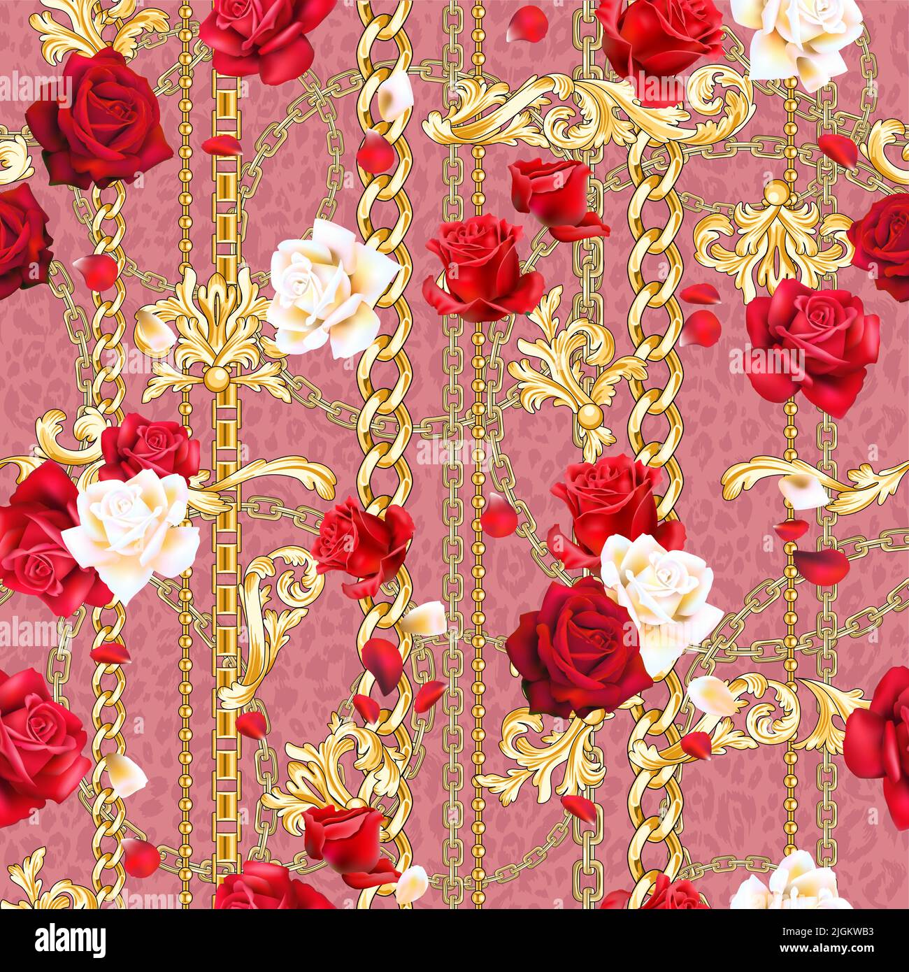 Pink floral seamless pattern Stock Vector Image & Art - Alamy