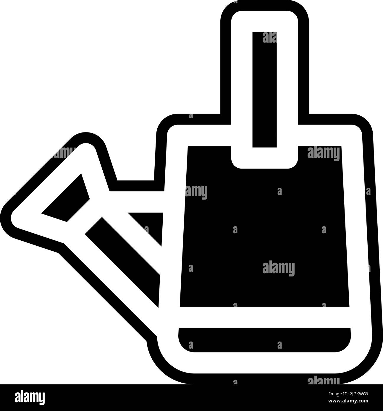 Watering plants flat icon Stock Vector Images - Alamy