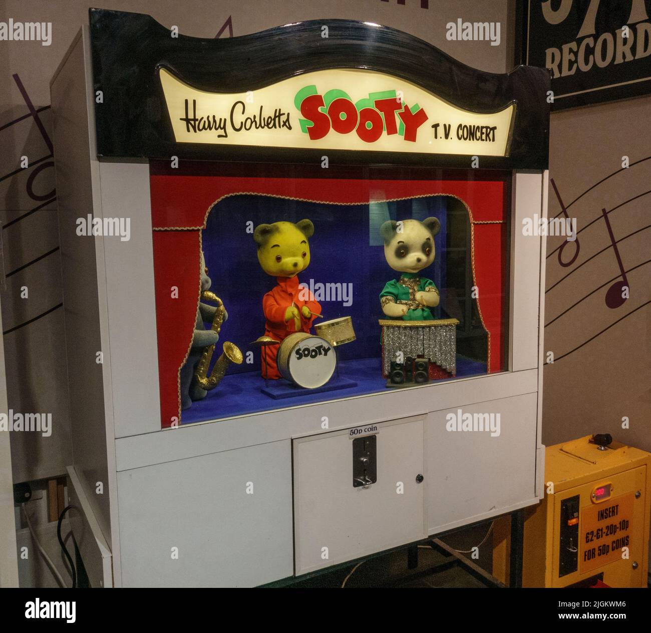 A Harry Corbetts Sooty TV Concert vintage (1970s) coin-operated ...