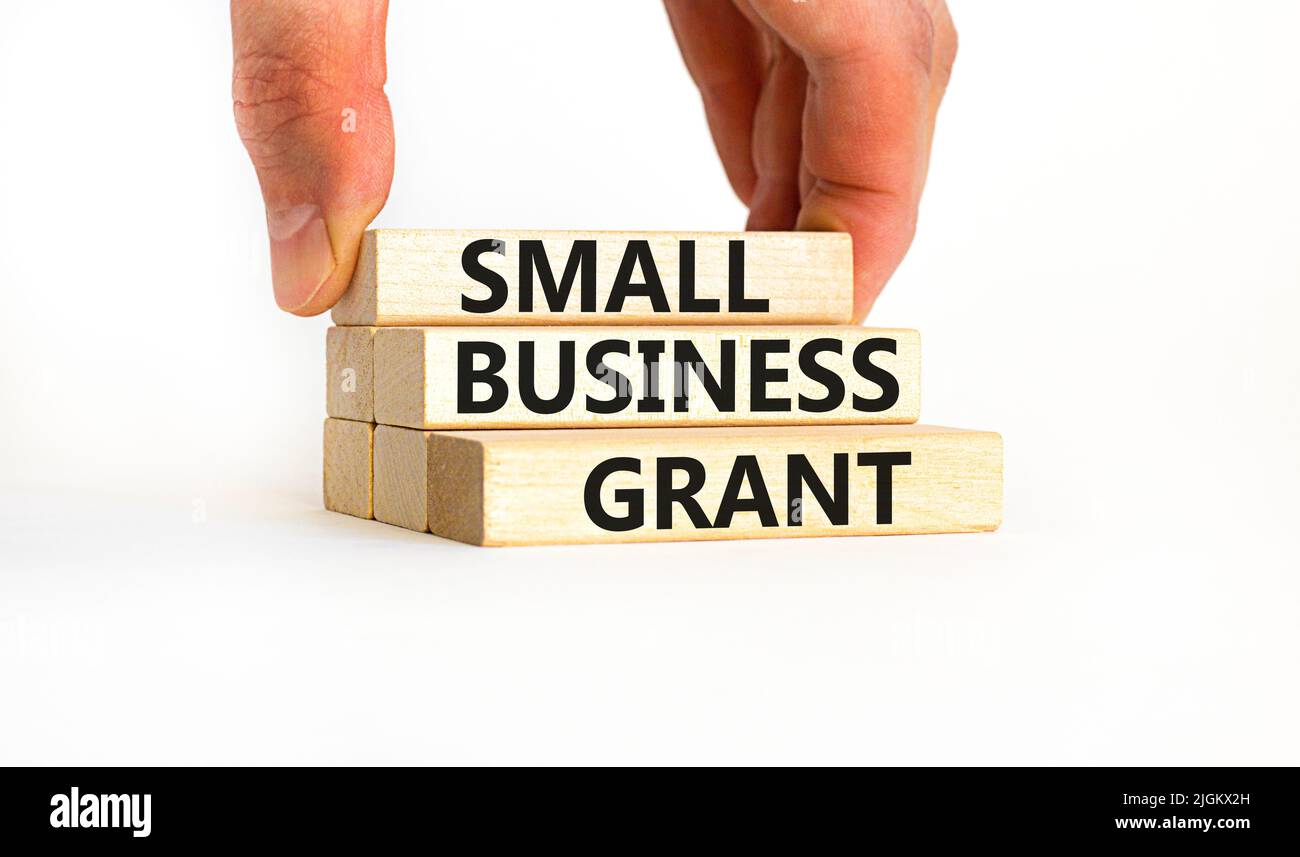 Small business grant symbol. Concept words Small business grant on ...