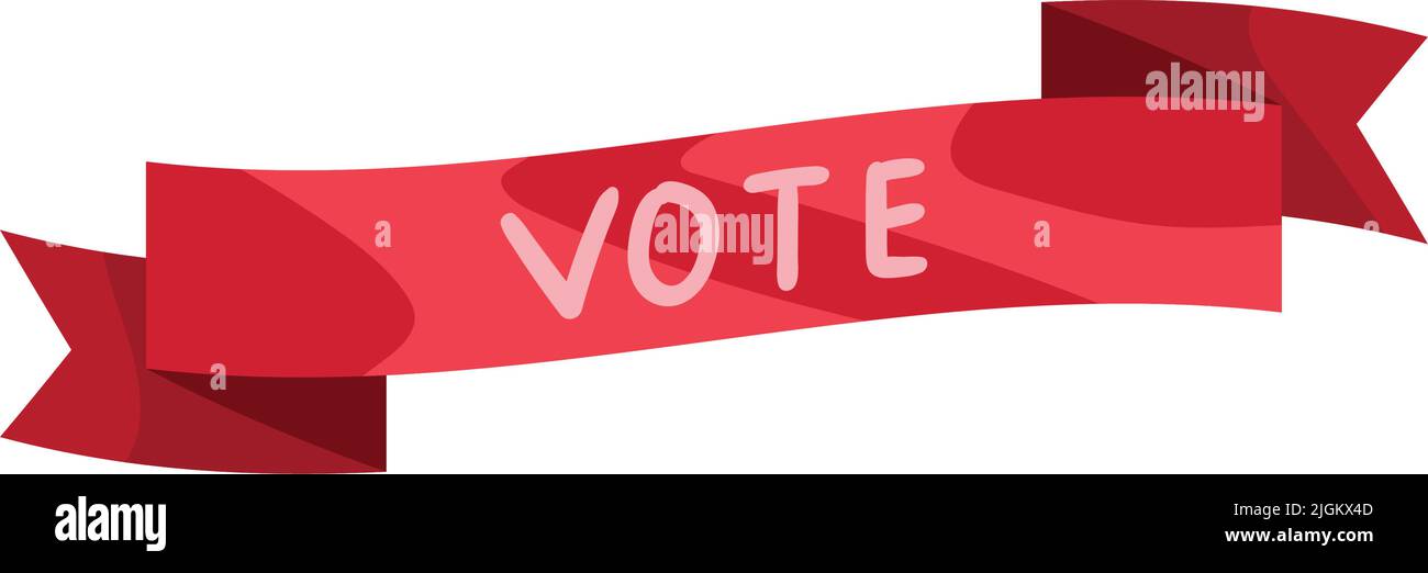 vote word in ribbon Stock Vector Image & Art - Alamy