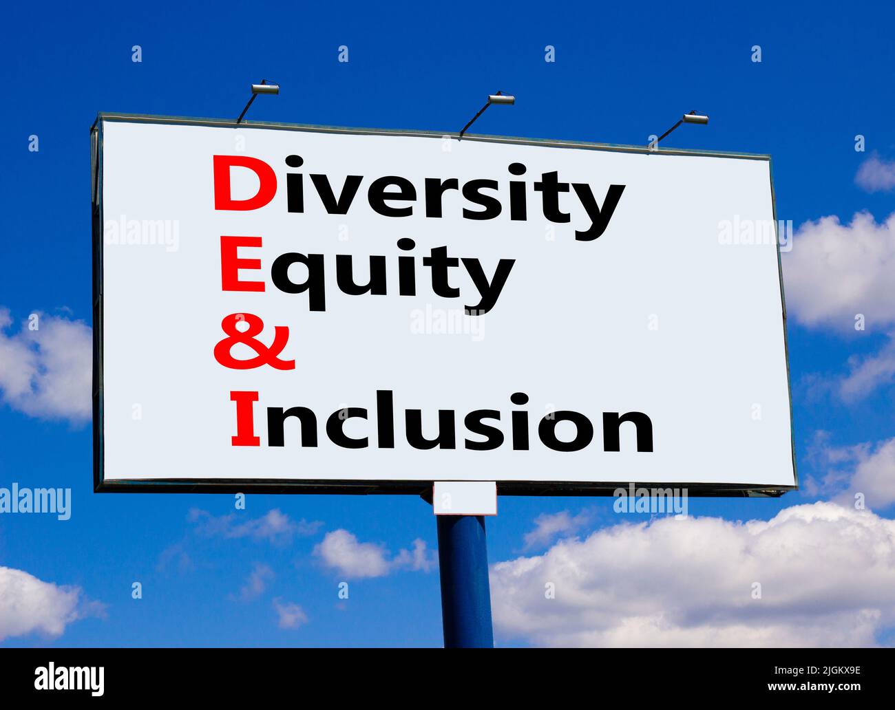 DEI, Diversity equity and inclusion symbol. Concept words DEI diversity ...