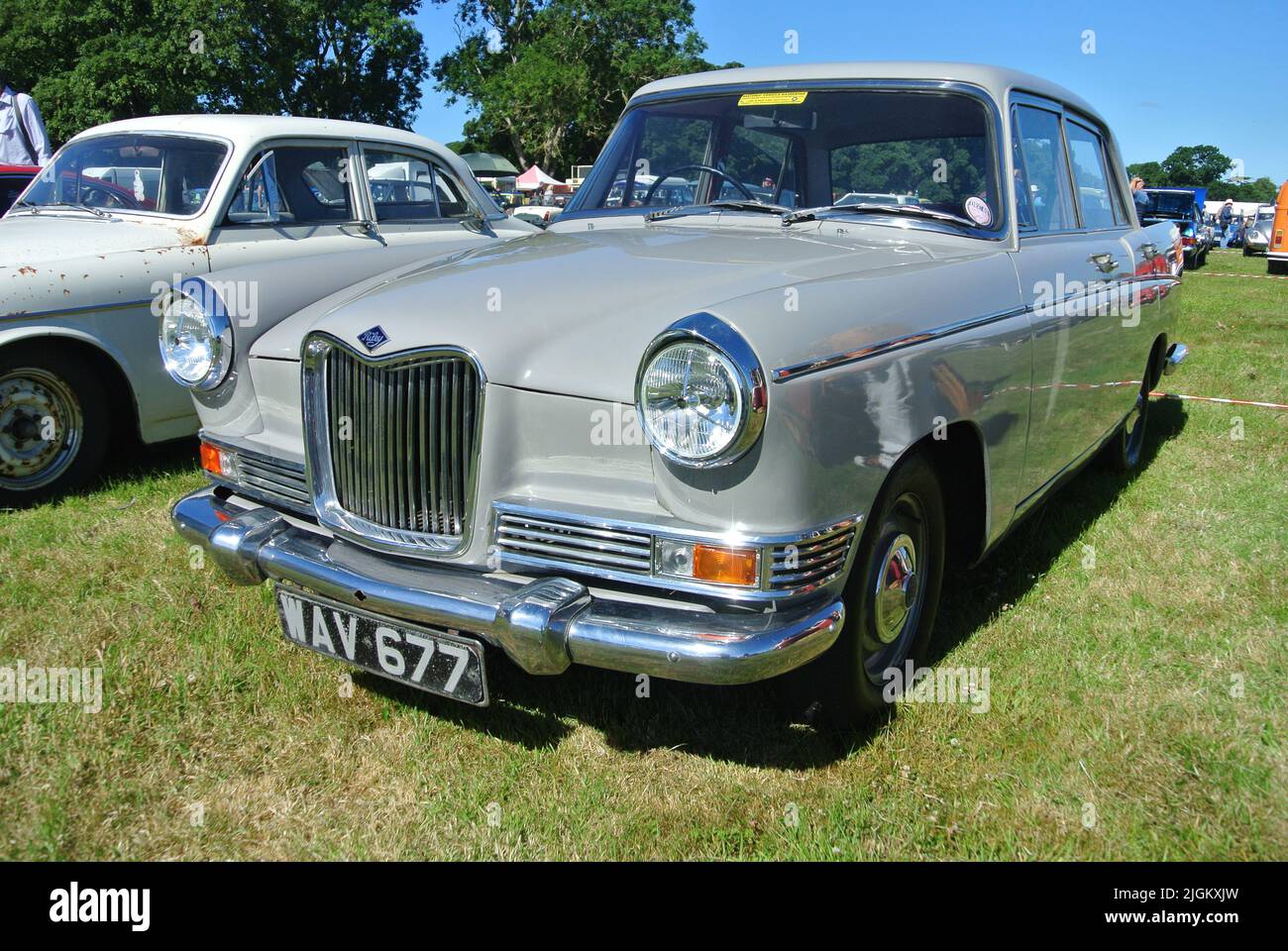 A 1962 Riley 4/72 parked on display at the 47th Historic Vehicle ...