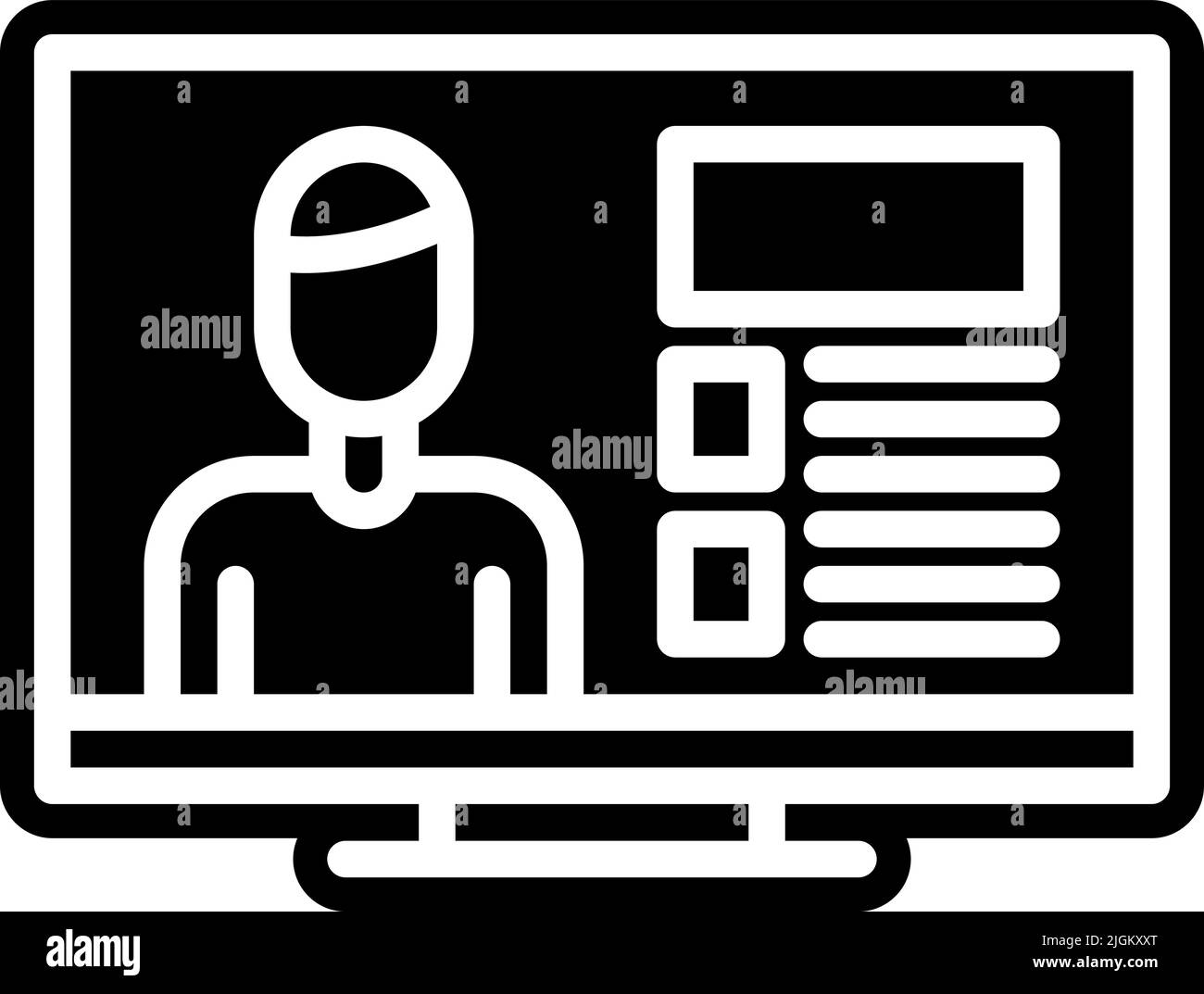 reporter icon Stock Vector Image & Art - Alamy