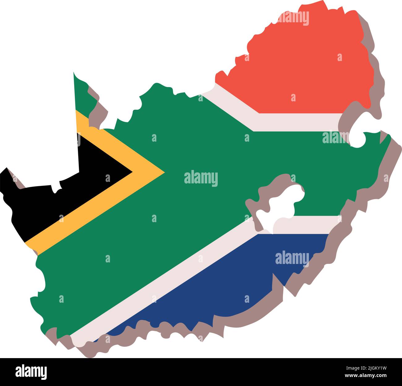 south africa flag in map Stock Vector Image & Art - Alamy