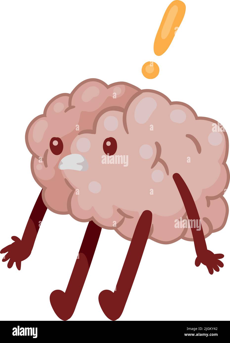 brain alerted comic character Stock Vector Image & Art - Alamy